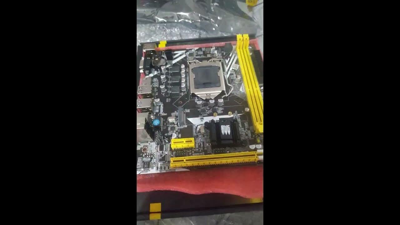 Unboxing placa mãe B75 - YouTube