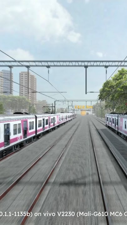 Mumbai Local EMU vs EMU Parallel Train race - YouTube