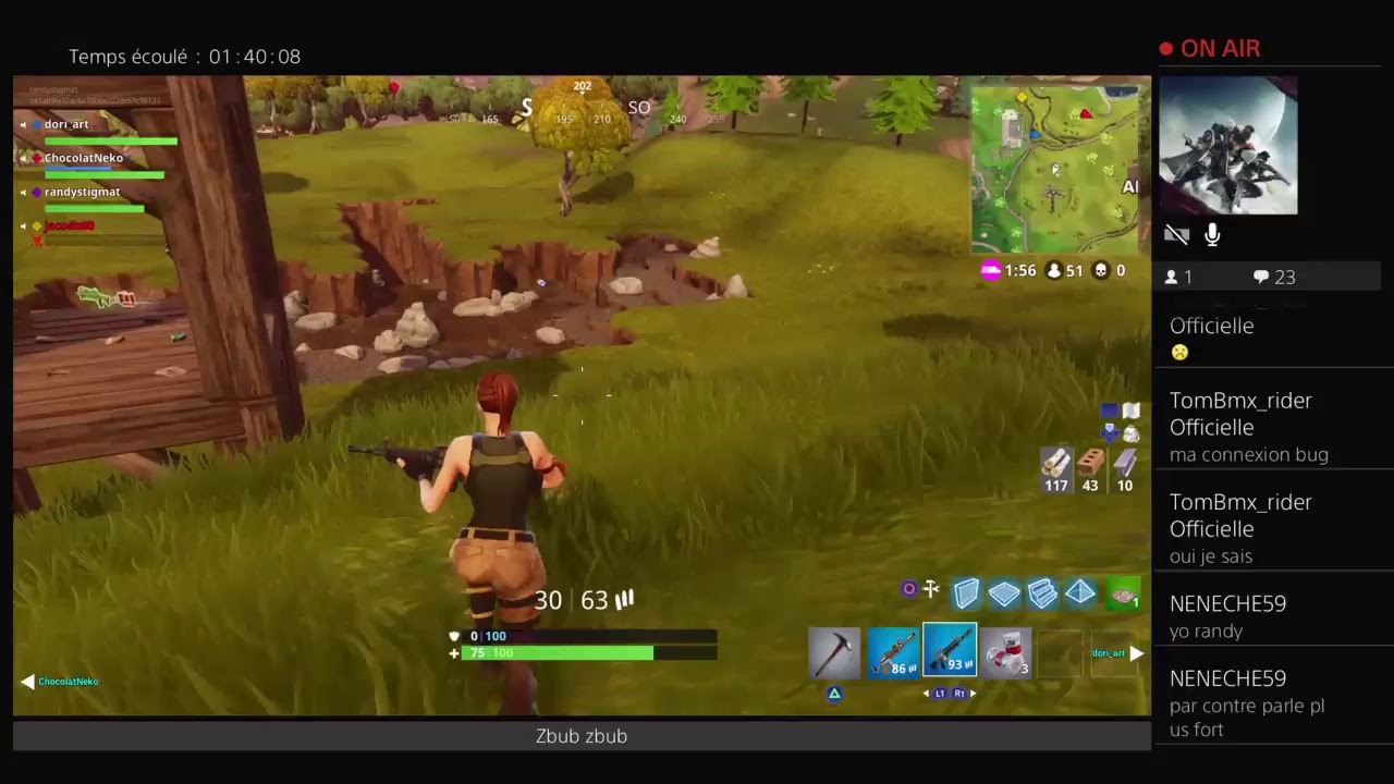 [Live FR] [Fortnite] "Ingrid esque tu baize" - YouTube