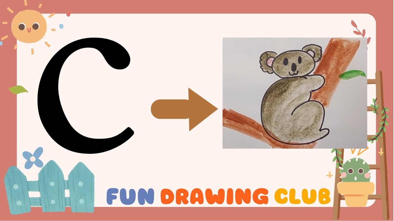 How to draw with alphabet | Fun with alphabet | Drawing with Letters ...