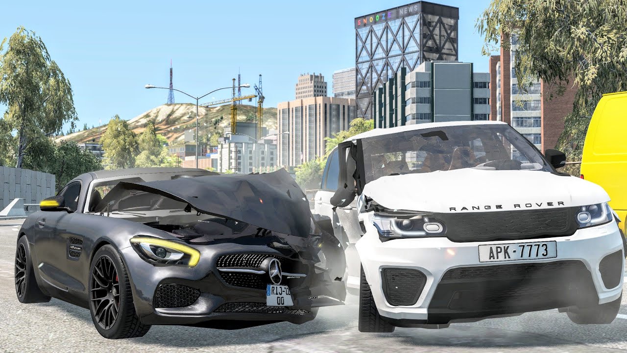 Luxury & Super and Hyper Car Crashes Compilation 1/9/2021 - BeamNG ...