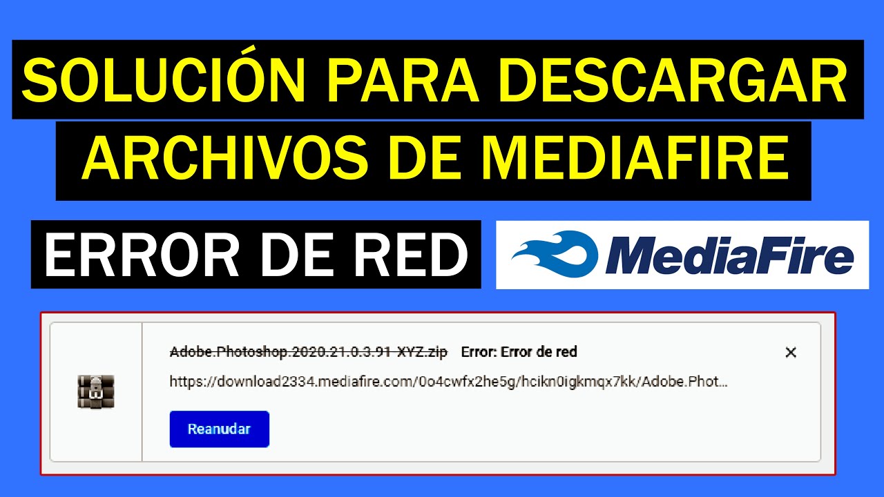 SOLUCIÓN PARA DESCARGAR ARCHIVOS DE MEDIAFIRE - ERROR DE RED | 2022 ...