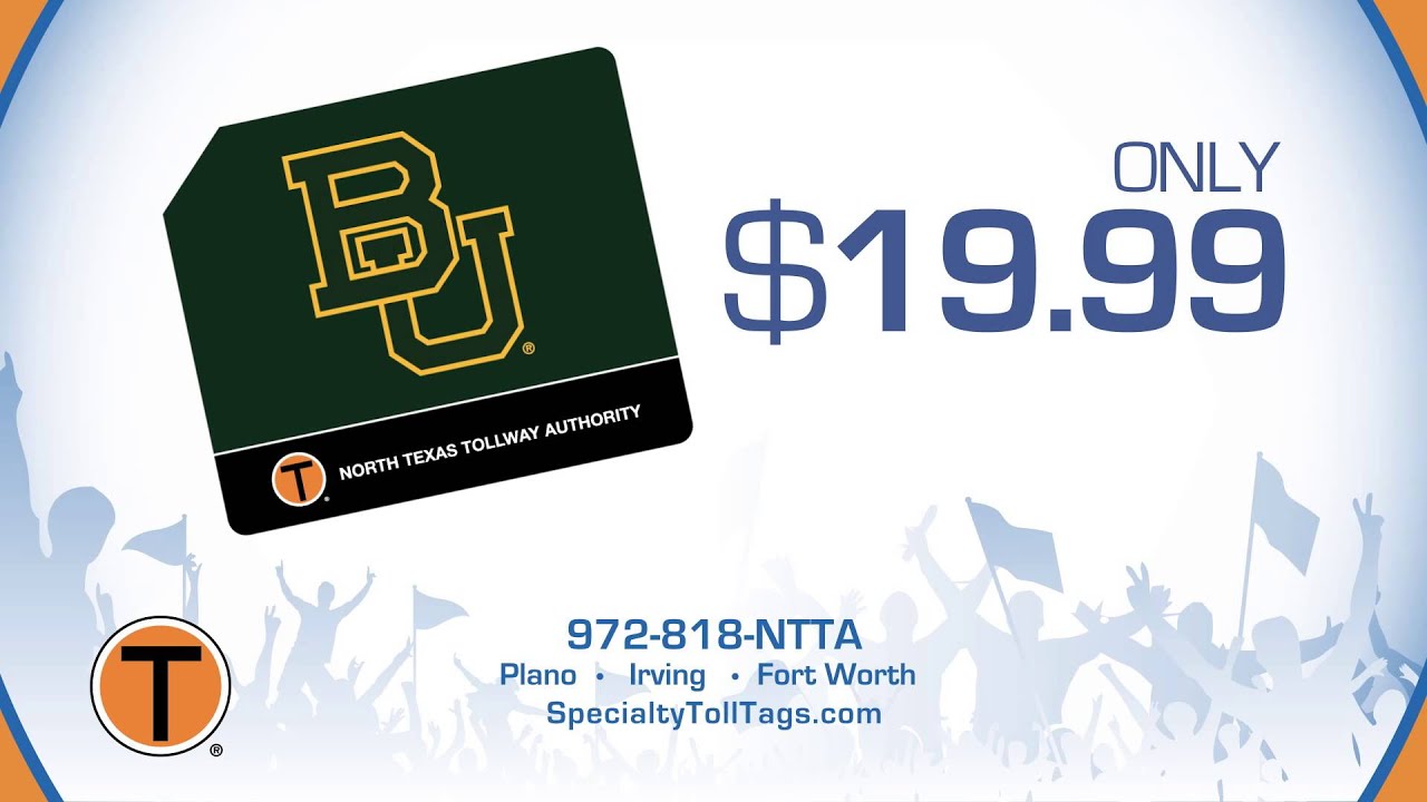 Sic ‘Em Bears Baylor University Limited Edition TollTag - YouTube