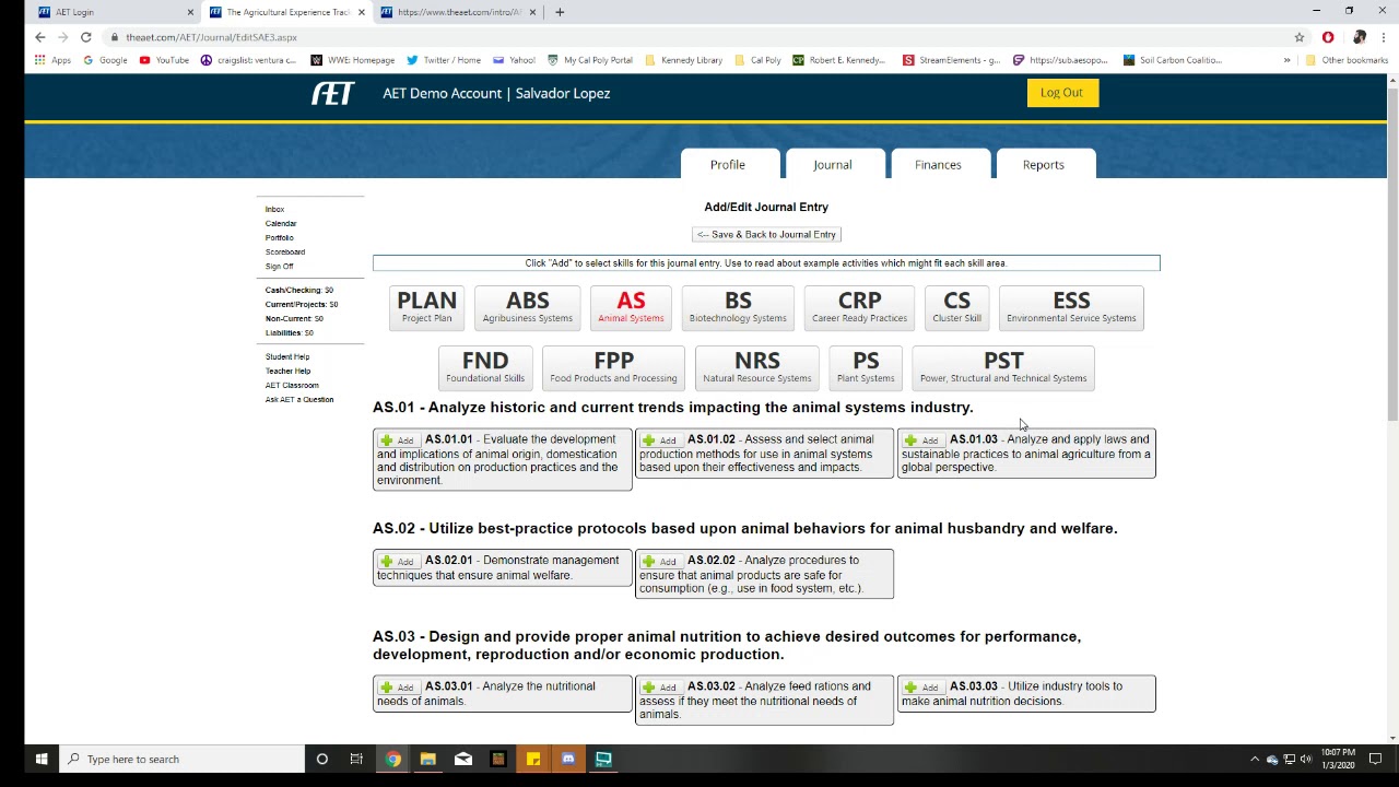 Step 5 SAE Journal Entries & FFA Activities - YouTube
