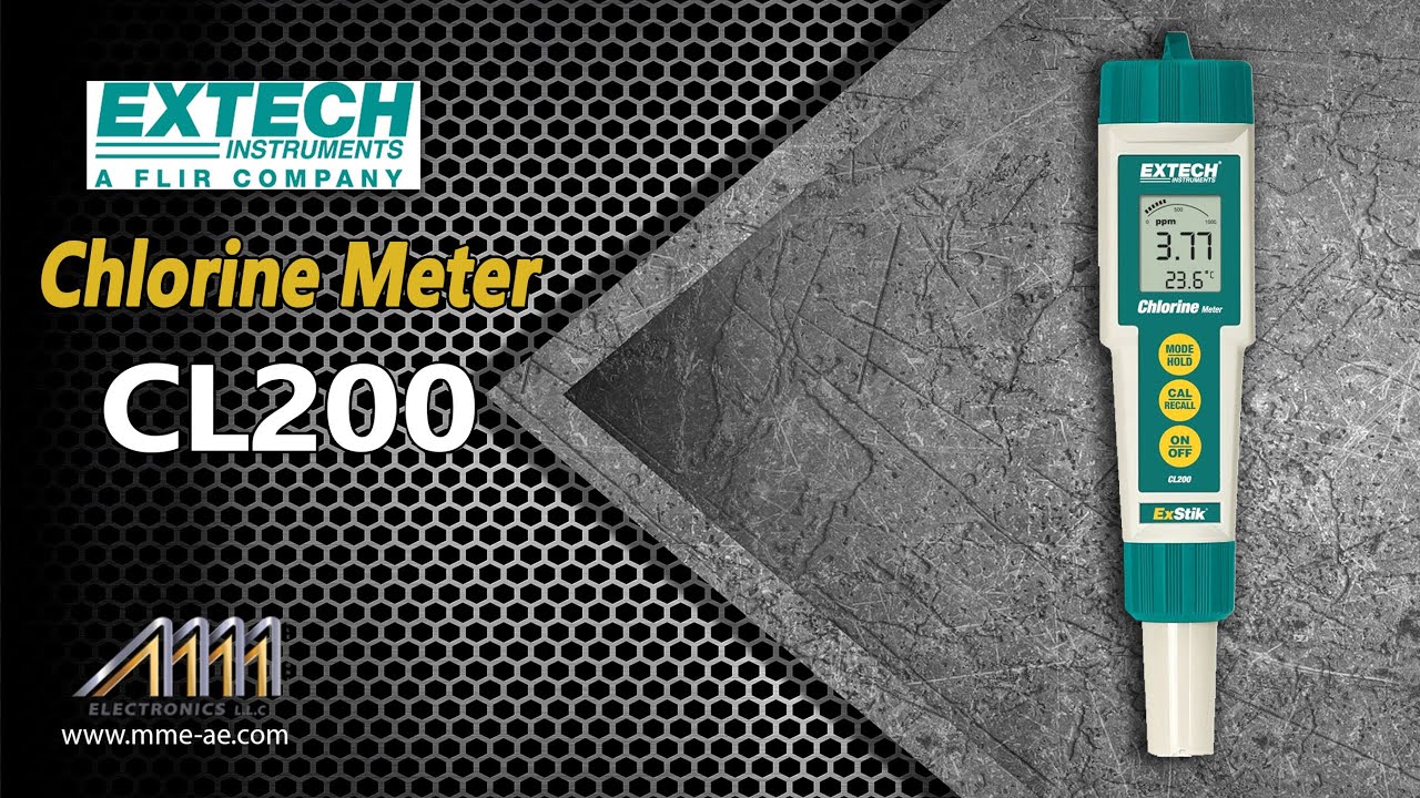 Extech CL200 Chlorine Meter: Dive into Accurate Water Testing! - YouTube