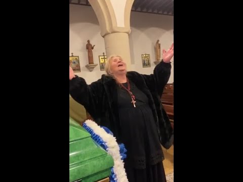 Traveller Women Singing At Her Sons Funeral