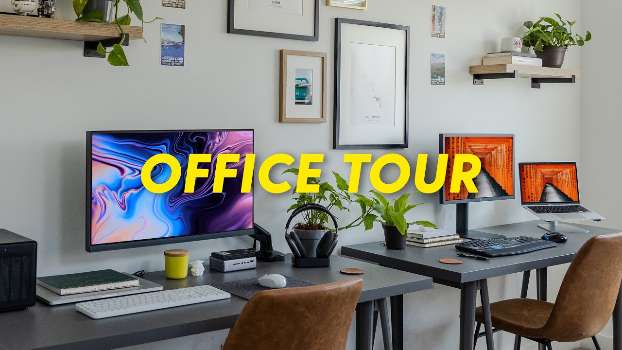 DREAM OFFICE SETUP - 2021 Modern Desk Setup + Tour - YouTube