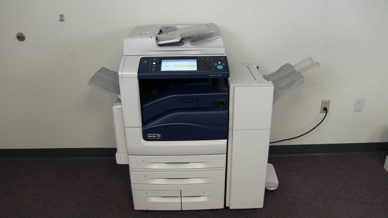 Xerox Workcentre 7830 80K 223K - YouTube