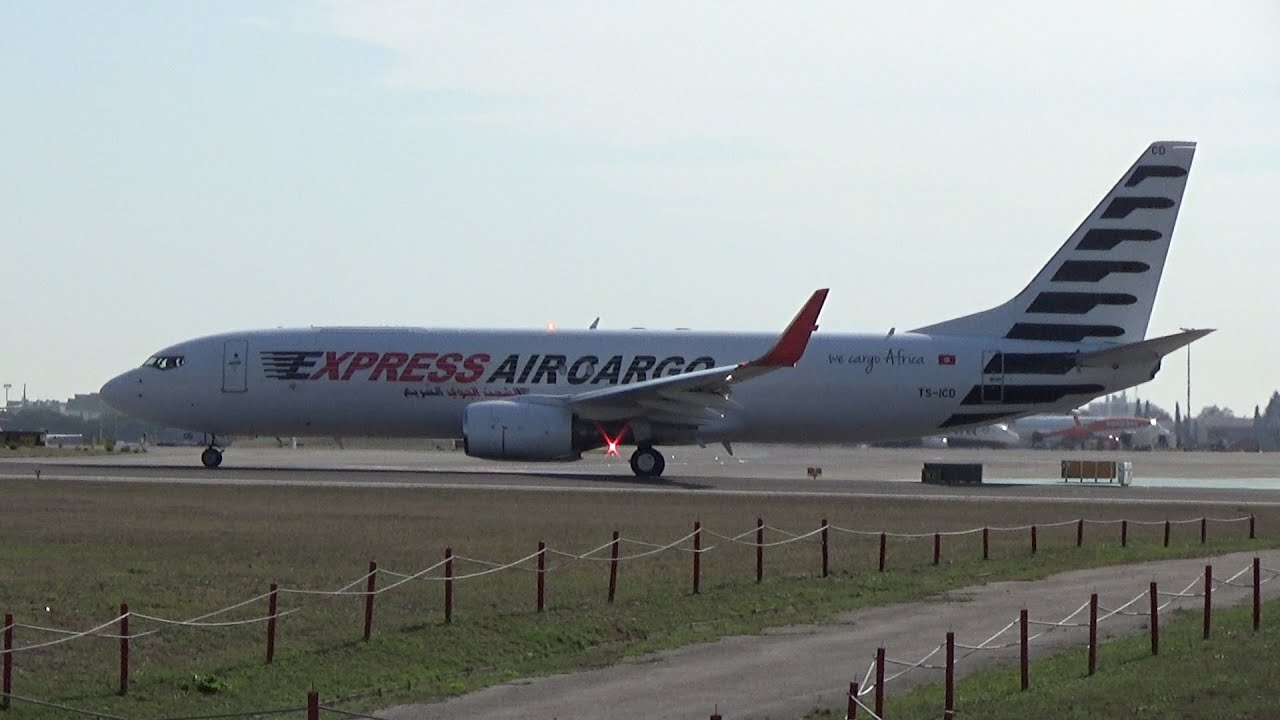 Express Air Cargo Boeing 737-8Q8(SF)(W) TS-ICD (cn 30704/1985) - YouTube