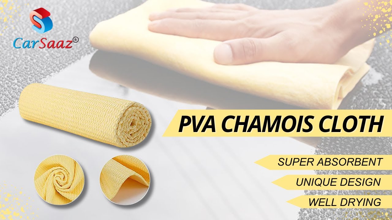 PVA Chamois Cloth | CARSAAZ PVA Chamois Cloth | Super Absorbent & Quick ...