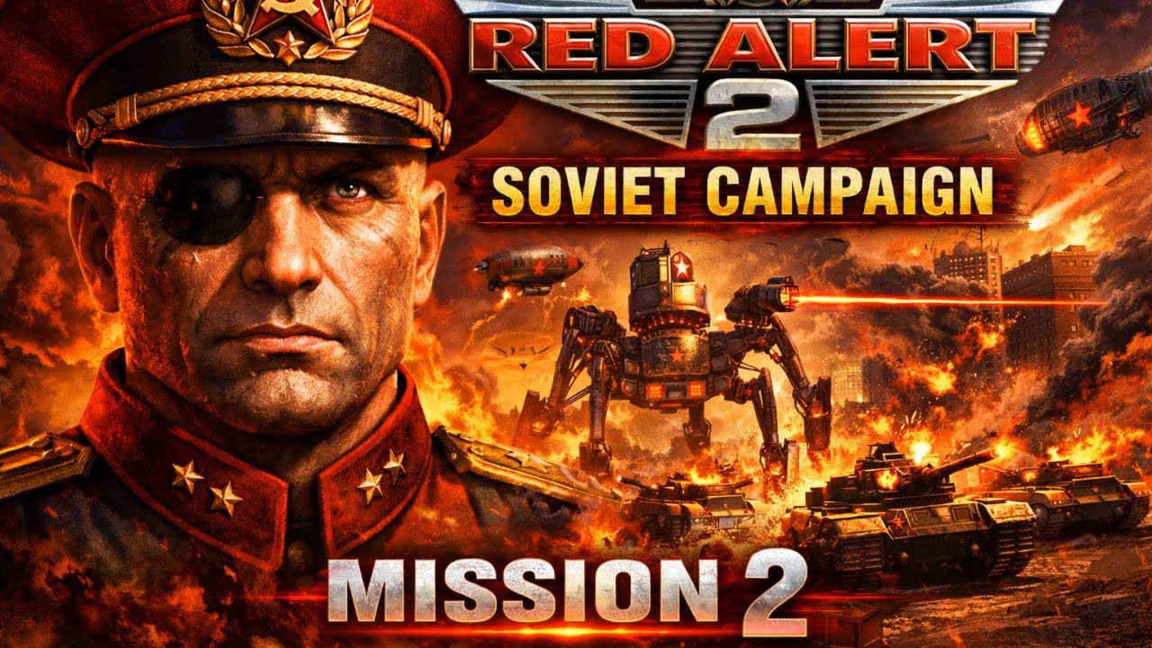 Command & Conquer Red Alert 2. Soviet Campaign mission 2. - YouTube