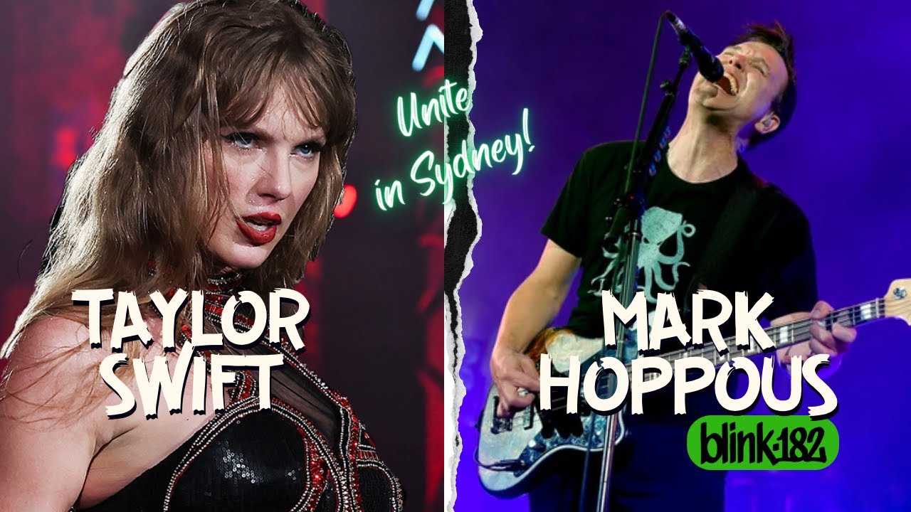 Taylor Swift & Mark Hoppus Unite in Sydney! #taylorswift #taylorswiftlive #kardashian #blink182 ...