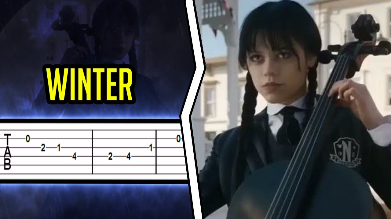 Wednesday Plays Cello - Vivaldi - Four Seasons: Winter【𝗧𝗔𝗕】| GUITAR ...
