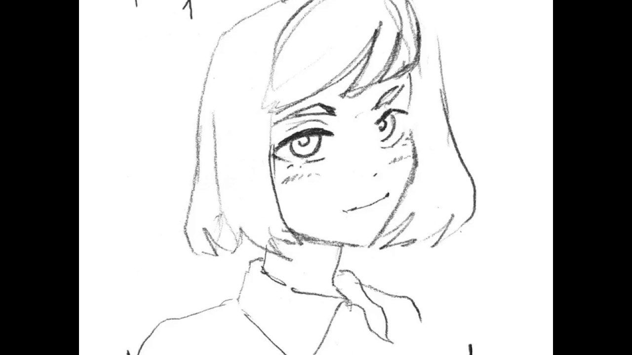 Girl Turning Head Animation - 5 sec - YouTube