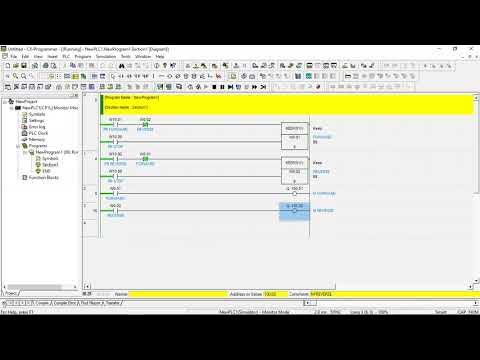 Simulasi Motor Forward/Reverse menggunakan Push Button CX Programmer CX Designer - YouTube