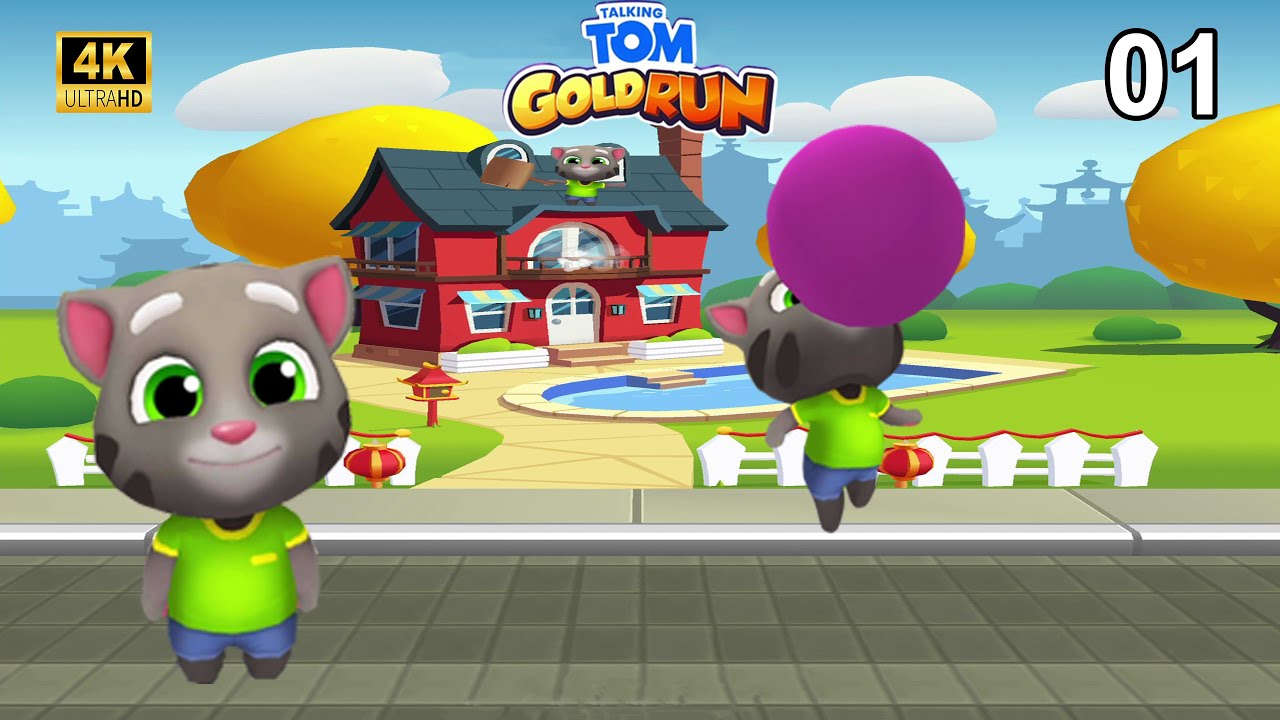 Talking Tom Gold Run Update Tom Gameplay / Walkthrough 4K Part 01 (FHD ...