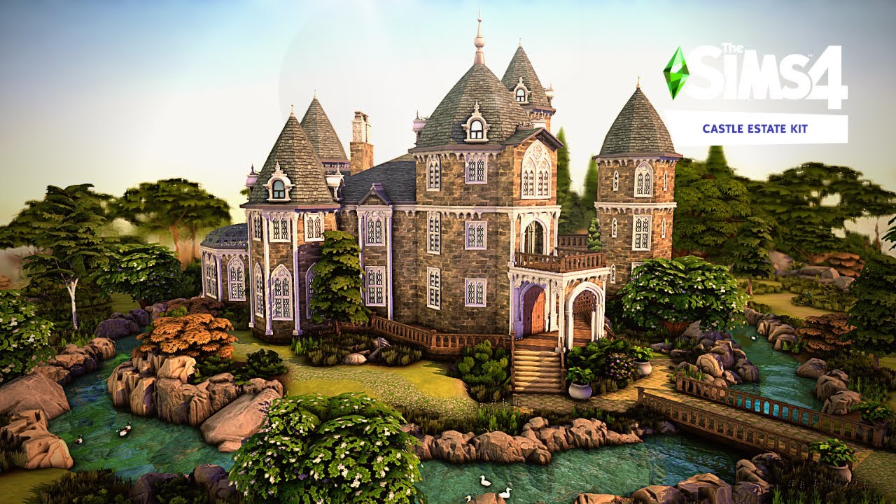 The Crumbling Isle Castle || The Sims 4 Speed Build || Castle Estate ...