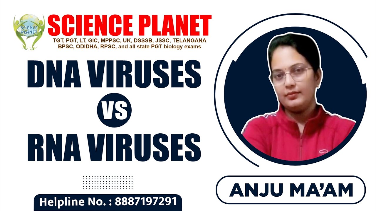 DNA Viruses Vs RNA Viruses by Anju Mam of Science Planet! - YouTube