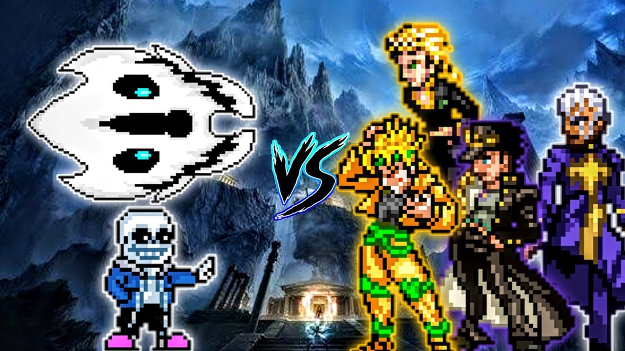 Classic Sans OP VS Dio K1 V2, Jotaro K1 V2, Ultimate Pucchi OP & Giorno ...