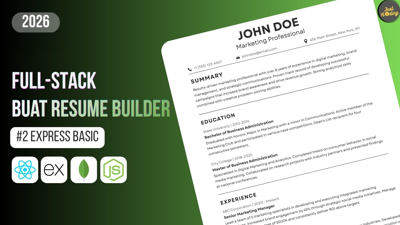 MERN Resume App #2 | ExpressJS untuk Pemula - YouTube