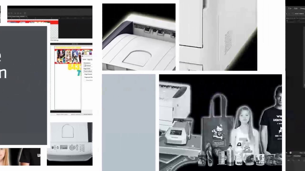 Oki Pro8432WT White Toner Printer - YouTube