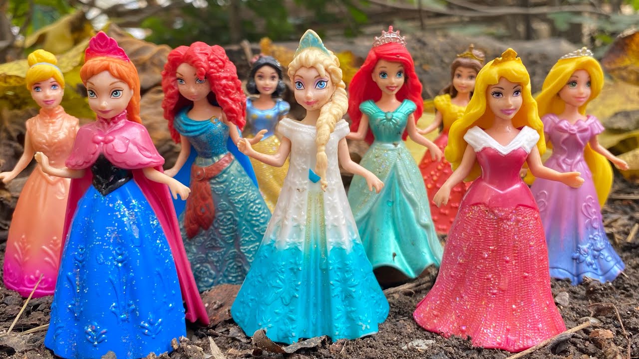 Satisfying ASMR Cleaning! Help Elsa, Anna & Ariel Get Clean Again - YouTube