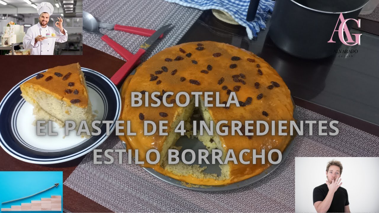 Biscotela el Pastel de 4 Ingredientes Estilo Borracho Cocina Papa Dani ...