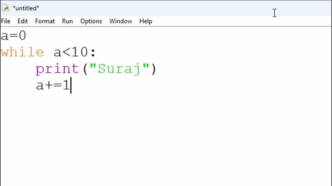 Looping concept in python@COMPUTEREXCELSOLUTION - YouTube