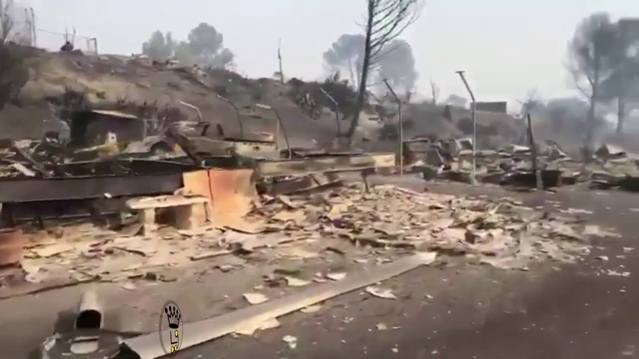 Video showing aftermath of Woolsey Fire Caught on Camera in Malibu ...