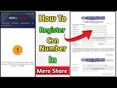 How To Register Crn Number In Mero Share | Crn Number Not Register| Crn ...