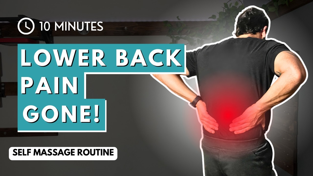 Treat Lower Back Pain In 10 Minutes (Self Massage Routine) - YouTube