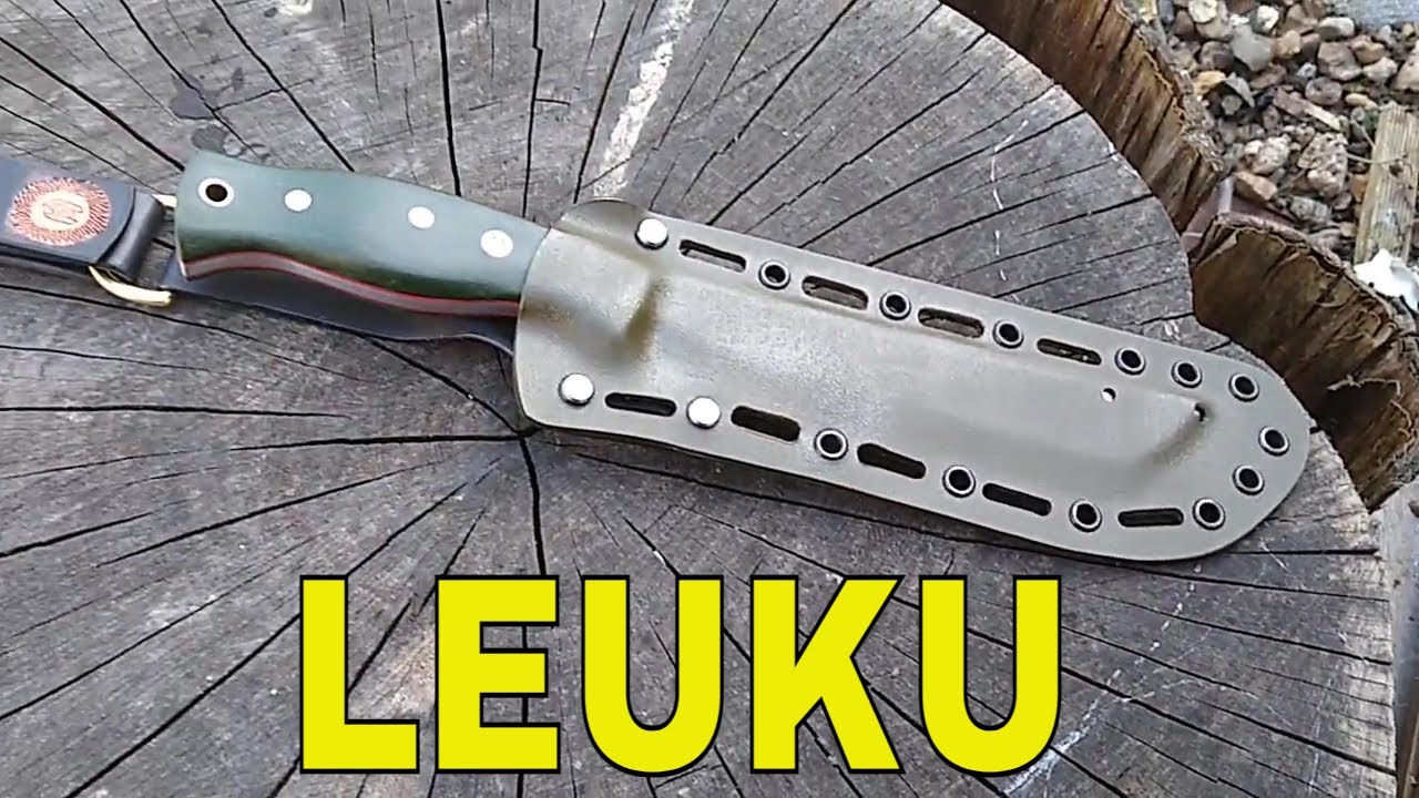 Leuku Bush Craft and Camp Knife with Kydex Sheath by Wessex Blades Hand ...
