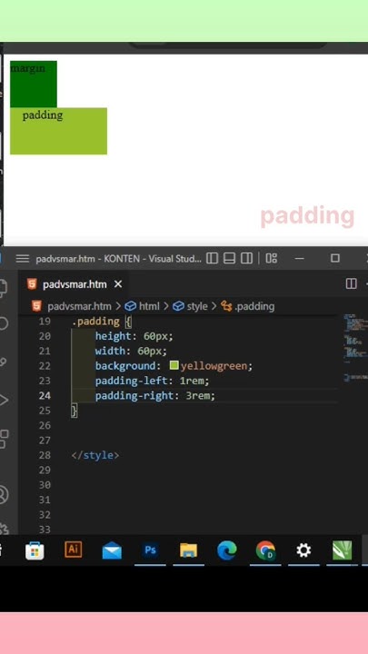 perbedaan margin & padding. #coding #python #pemula #smkbisa #smk #multimedia #tkj #shorts - YouTube