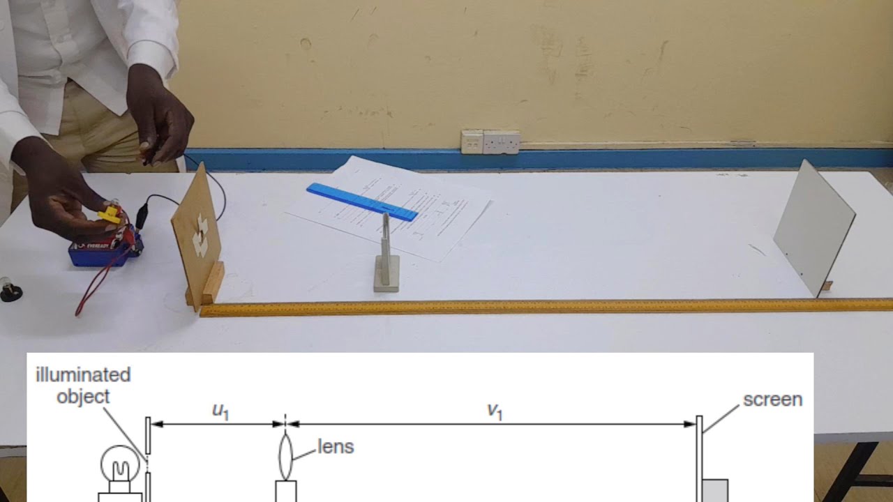 Physics practical, how to determine the focal length of a lens - YouTube