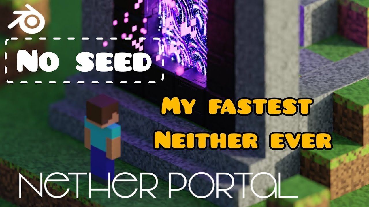 My fastest neither ever. No seed 2:12 sec #minecraft #gaming # ...