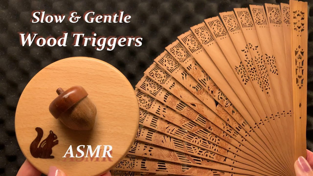 Wooden Triggers ASMR (Part 1) no talking - YouTube