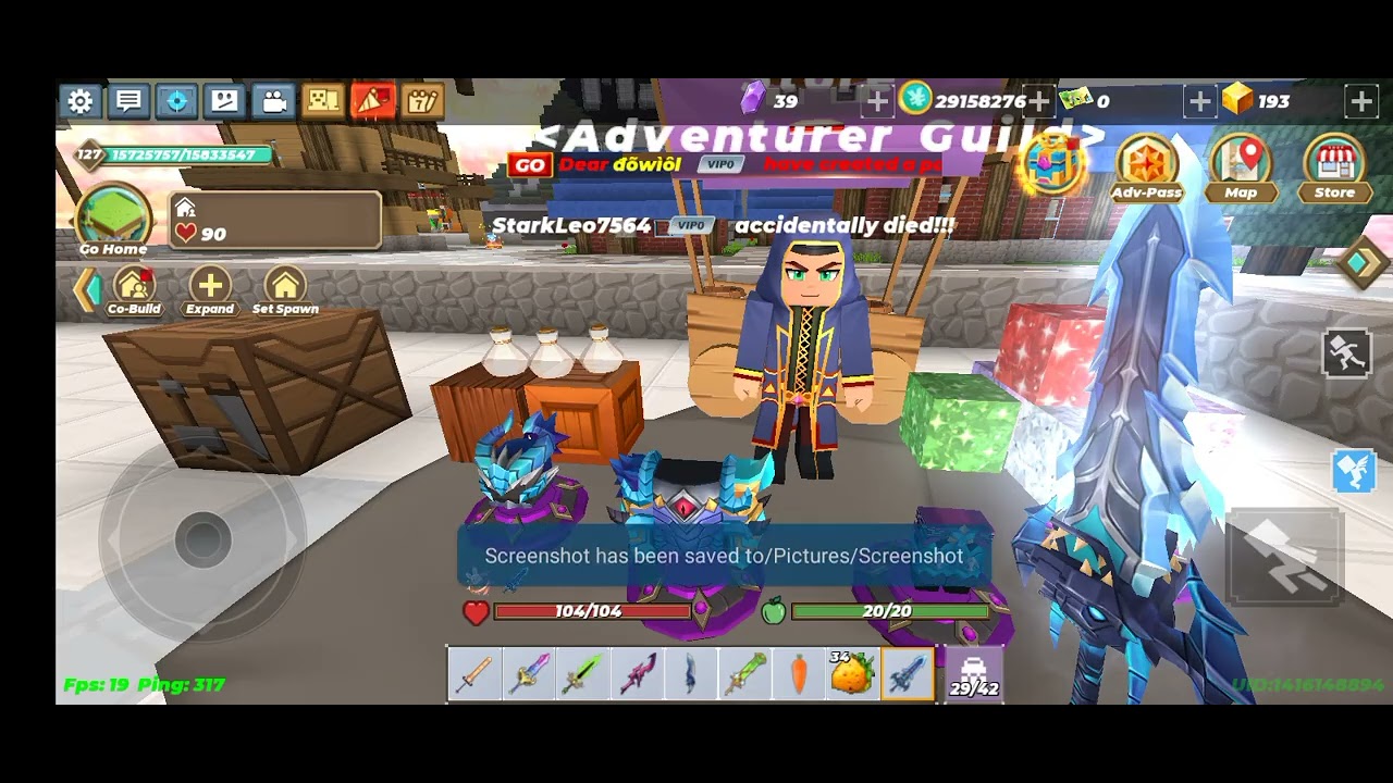 Buyying ice dragon sword ||Skyblock Blockman go #skyblock #bmgoskyblock ...