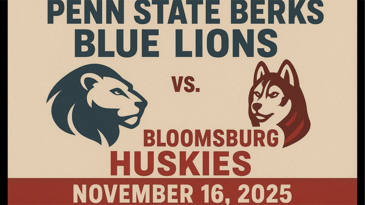 Penn State Berks Blue Lions vs Bloomsburg Huskies - YouTube