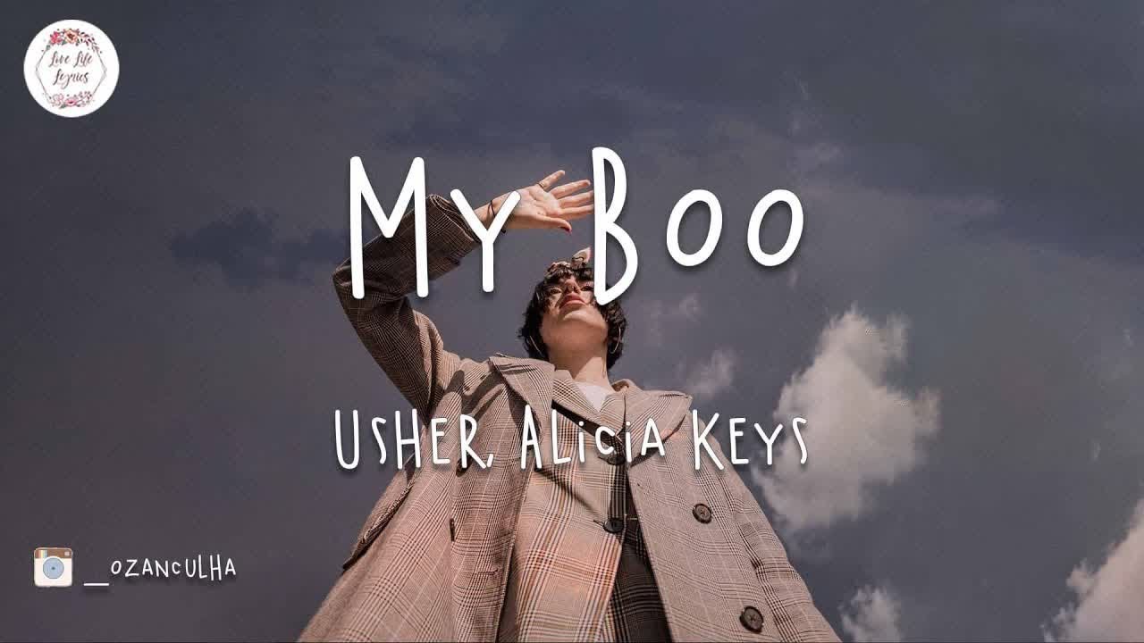 Usher, Alicia Keys - My Boo (Lyric Video) - YouTube