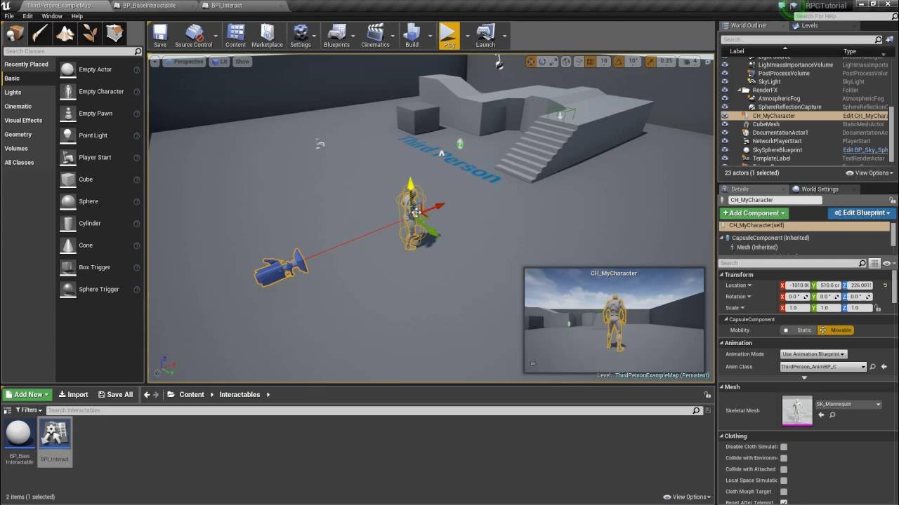 Unreal Engine 4 - Interaction System Part 1 (Part 9) - YouTube