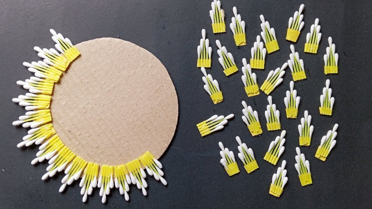 Unique Wall Hanging Ideas Using Earbuds | Wall decoration ideas ...