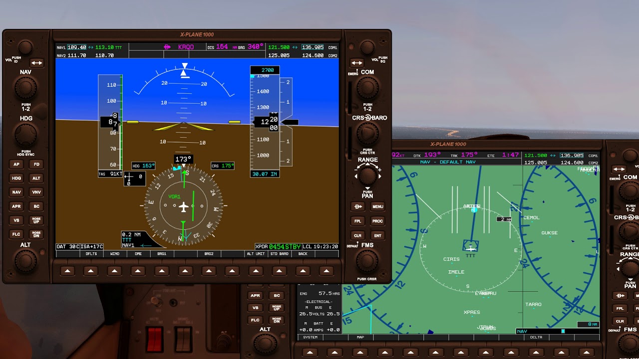 G1000 CDI on radial with ADF - YouTube