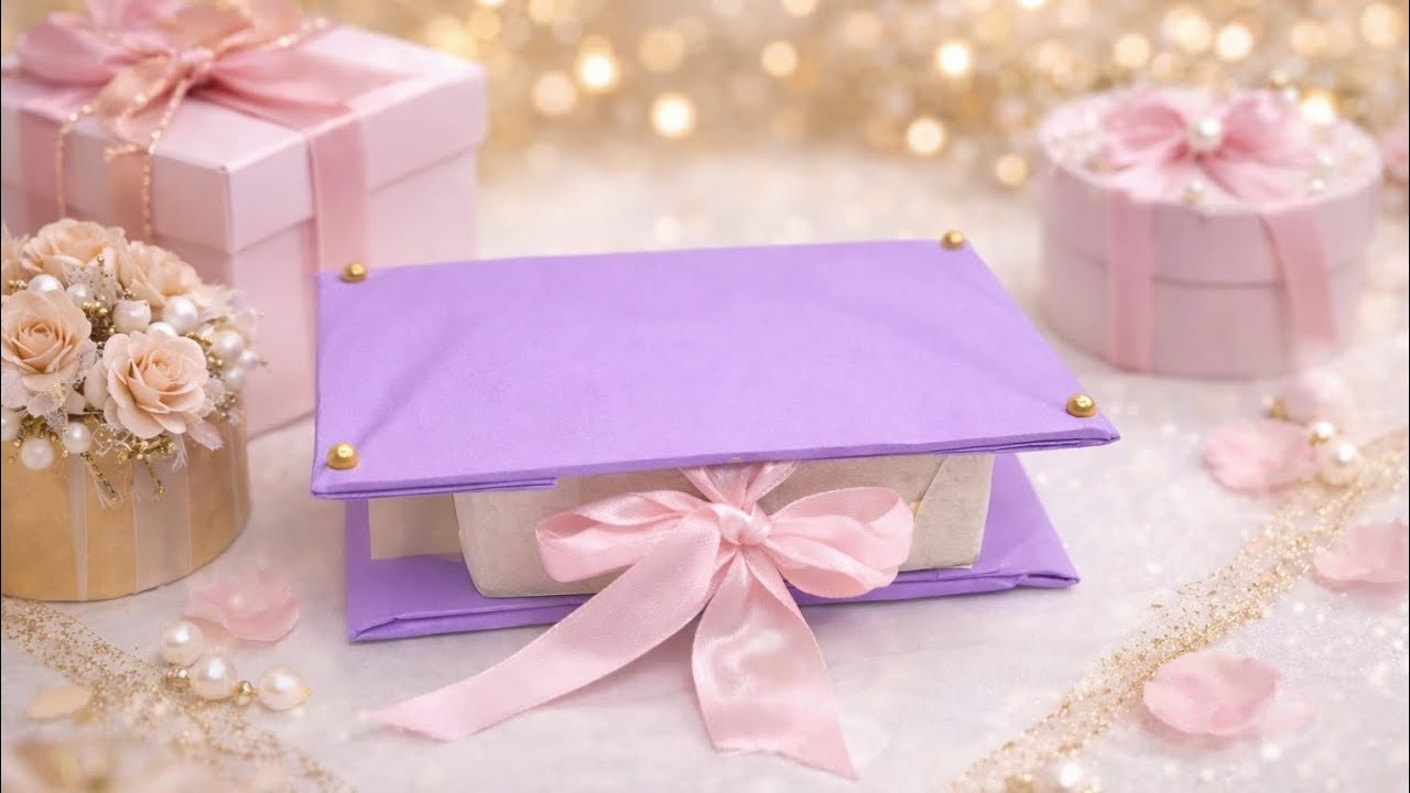 Beautiful Handmade Gift Box 🎁 | Easy Paper Craft Idea |Best Gift for ...