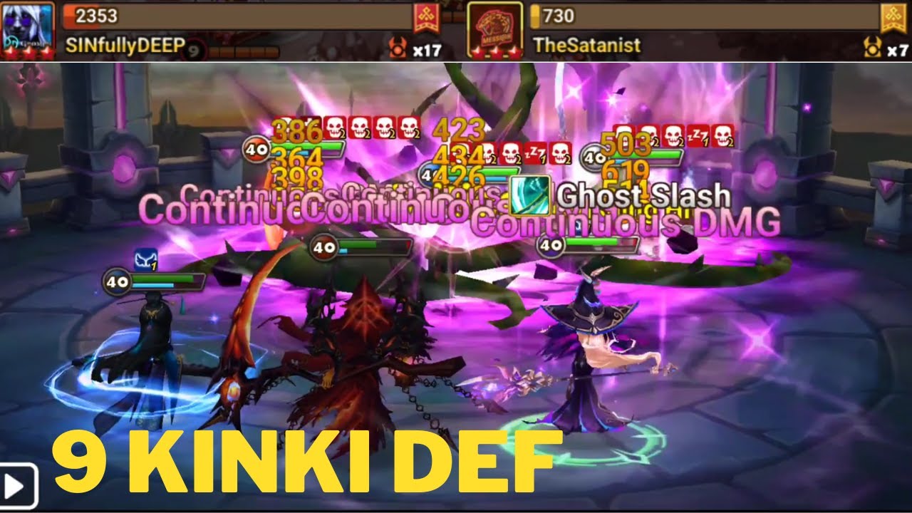 Try hard on last S9 G3 Siege. 9 Kinki Def. Summoners War - YouTube