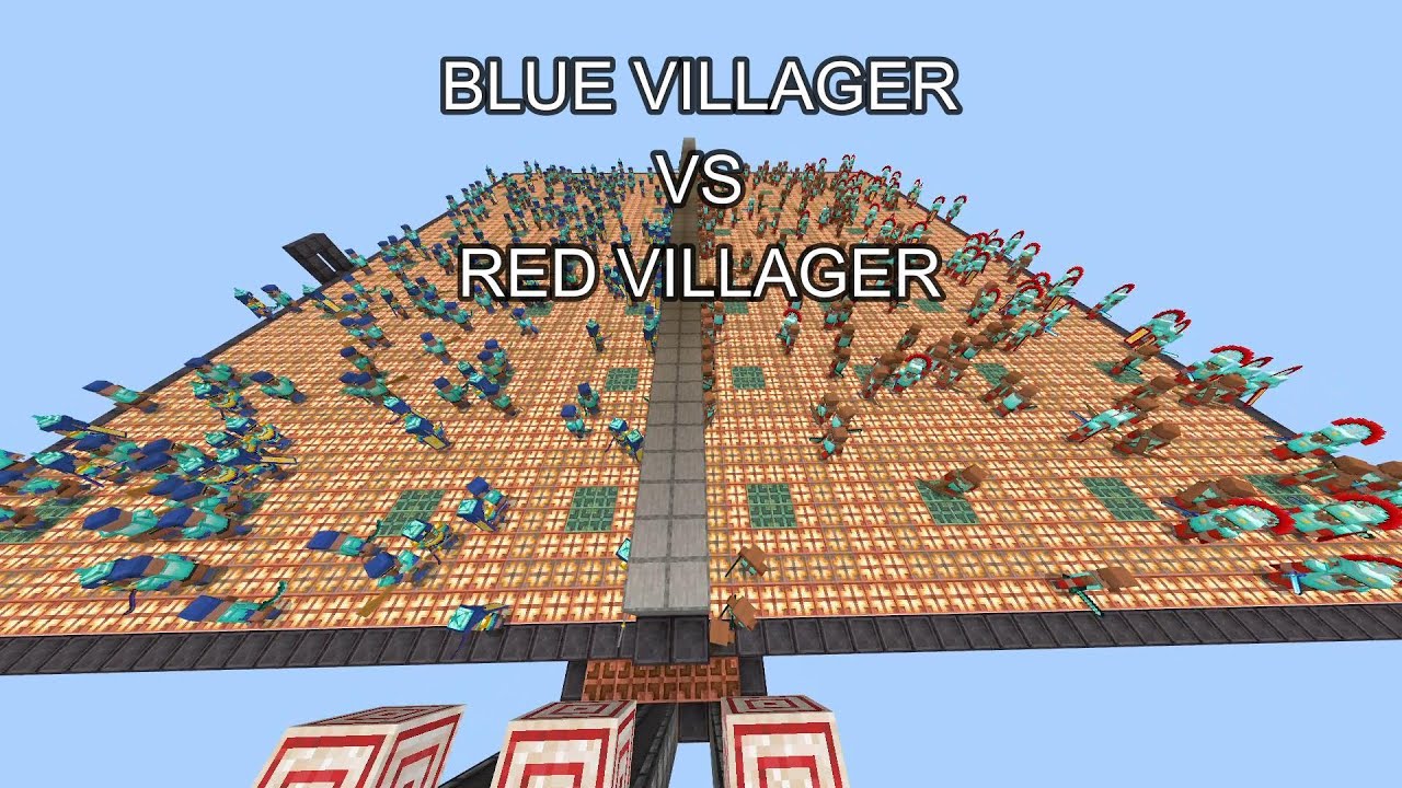 Blue villager vs Red villager - YouTube
