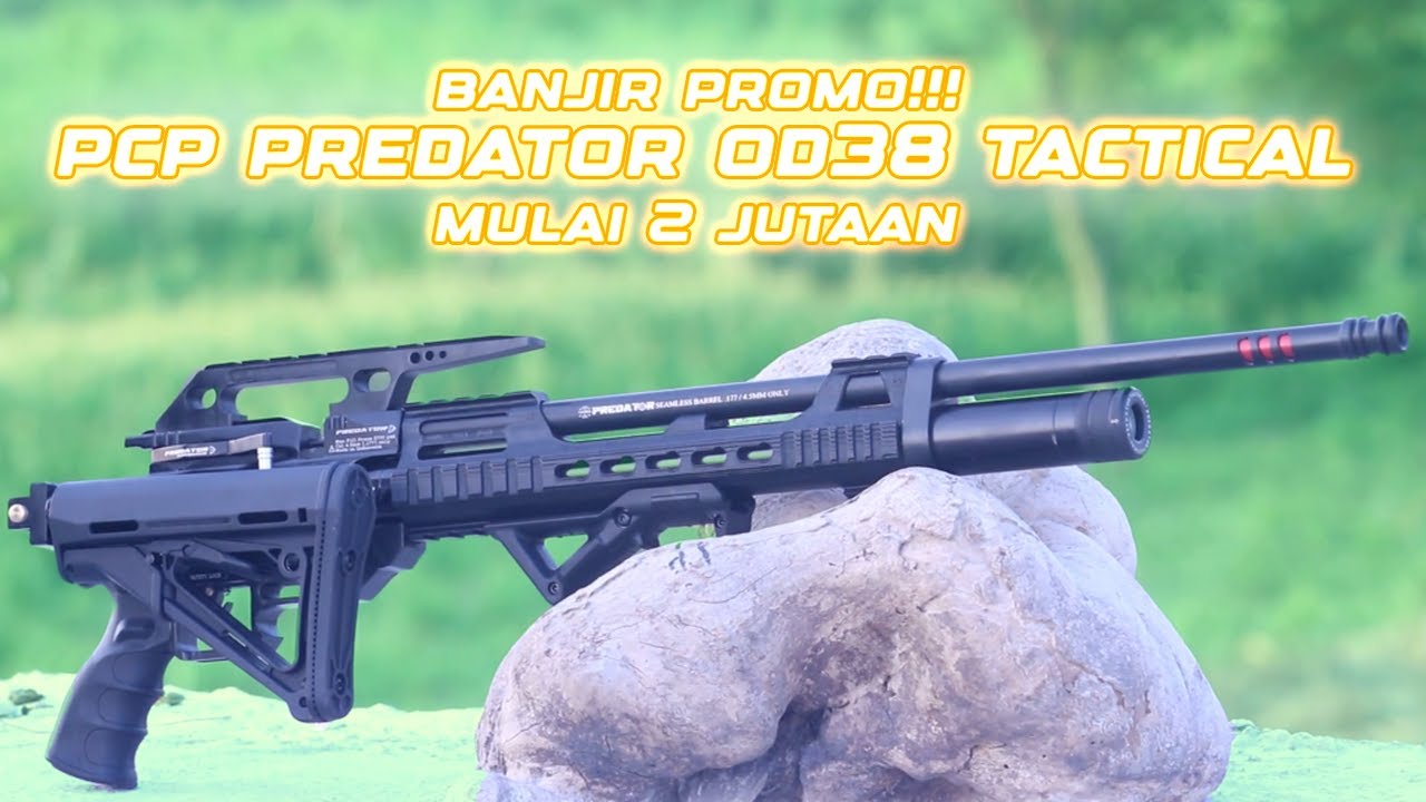 TURUN HARGA! PROMO PCP PREDATOR OD38 TACTICAL | PCP MINI PREDATOR ...