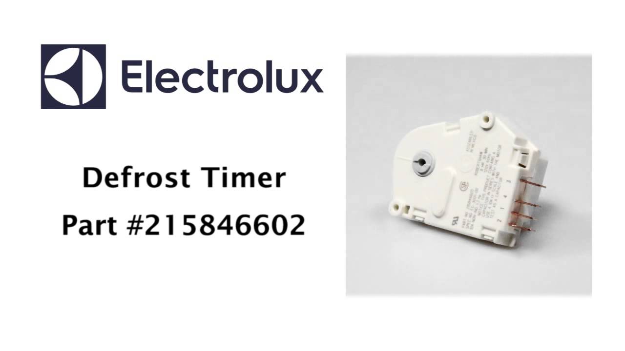 Electrolux Refrigerator Defrost Timer - Part Number: 215846602 - YouTube