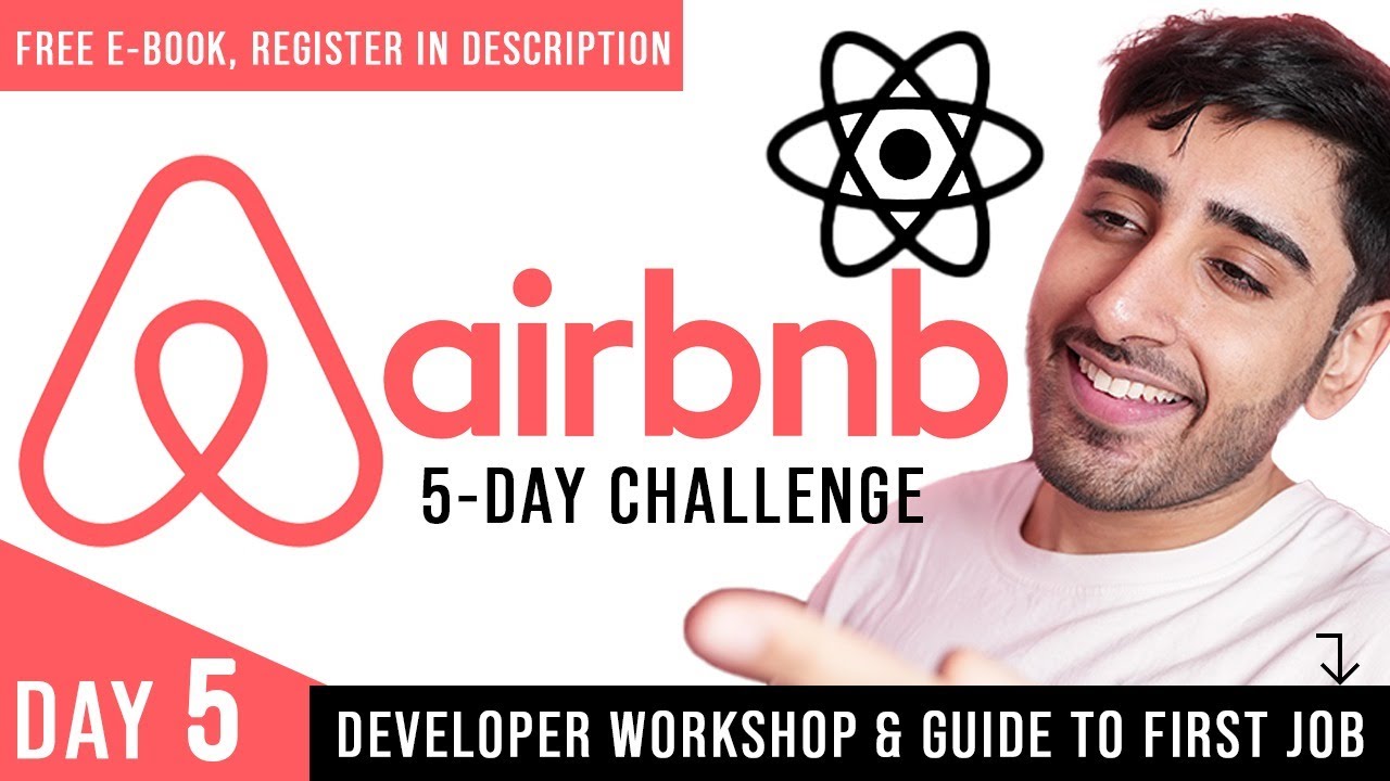🔴 Airbnb REACT.JS Challenge | Day 5 (Ultimate Developer Workshop & Training + FREE e-book) - YouTube