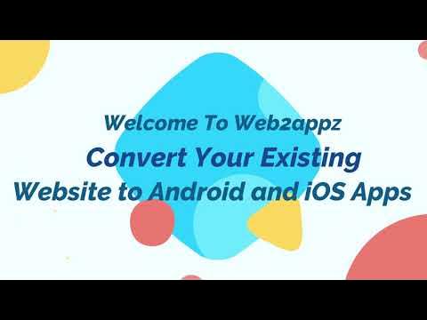 How to Convert Website To Android and iOS App | Web2appz - YouTube
