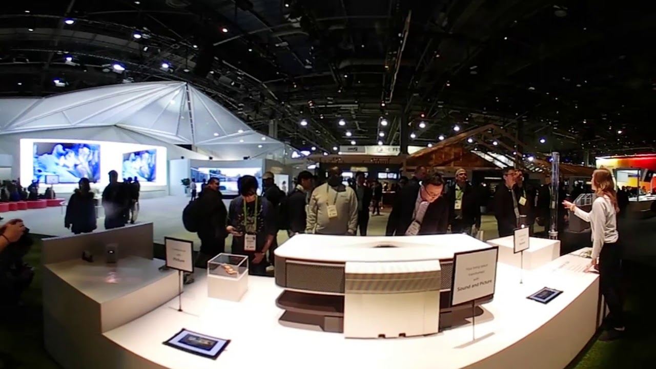 Sony Booth at CES 2018 (360 video) - YouTube